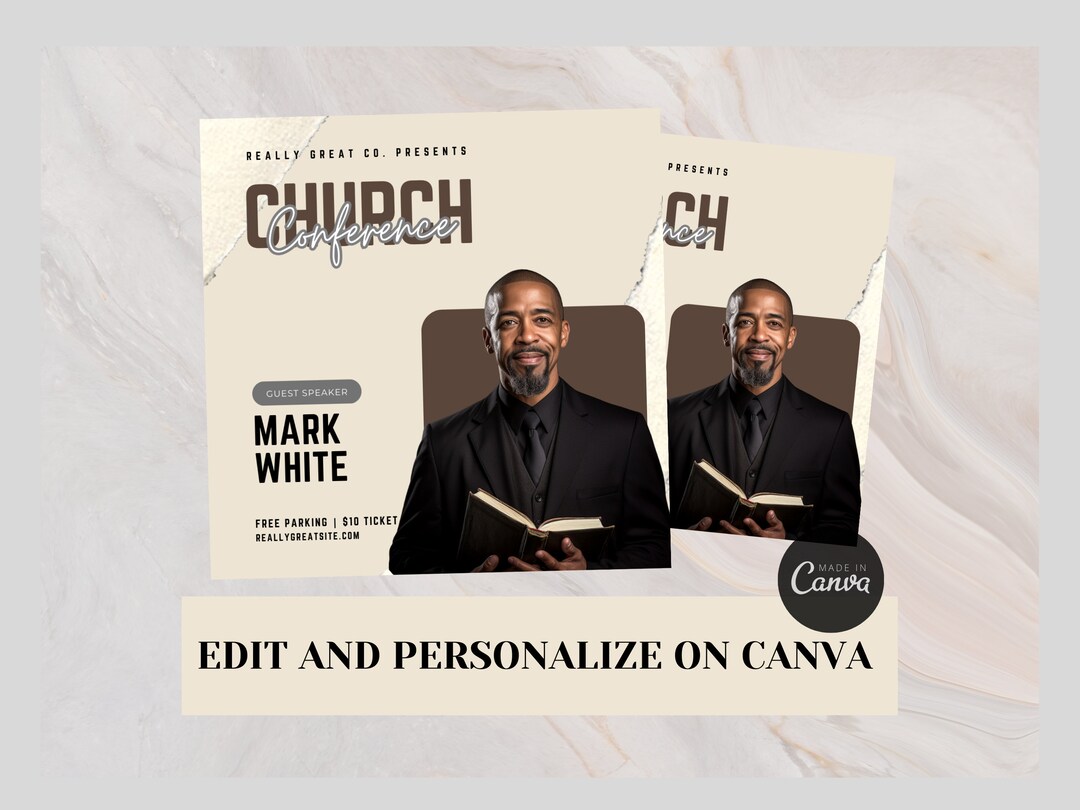 Church Conference Flyer Template, Editable Event Promotion (digital) - Etsy