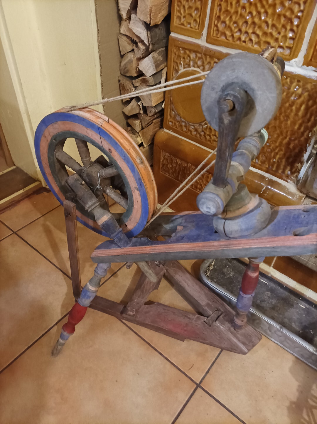 Reserved for Liathám-primitive SPINNING WHEEL 25 X - Etsy