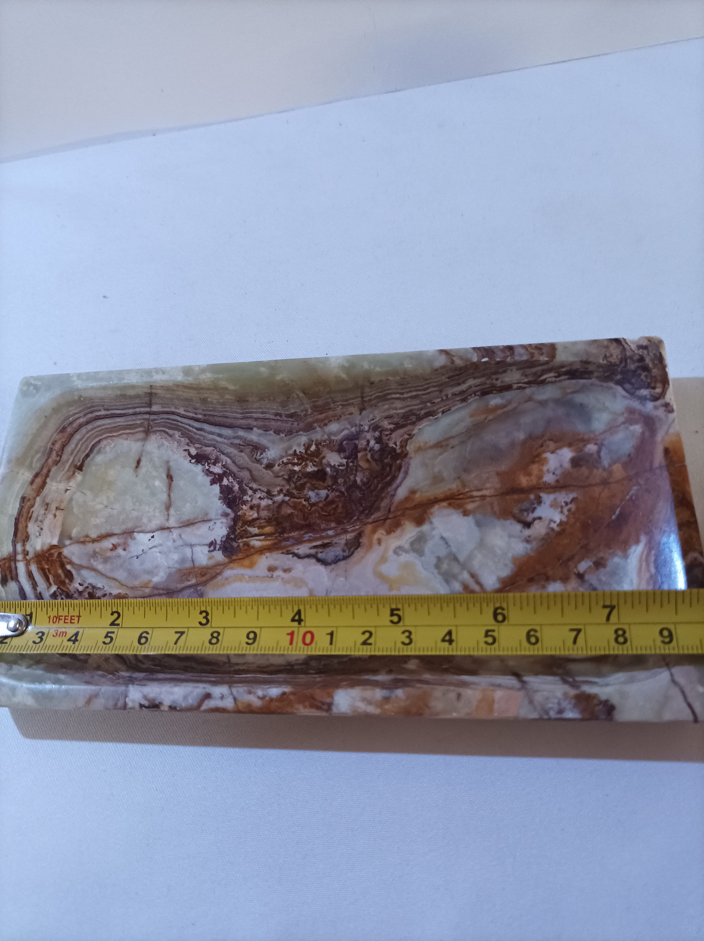 GENUINE ALABASTER Tray 8 X 4 Vintage Decorative - Etsy