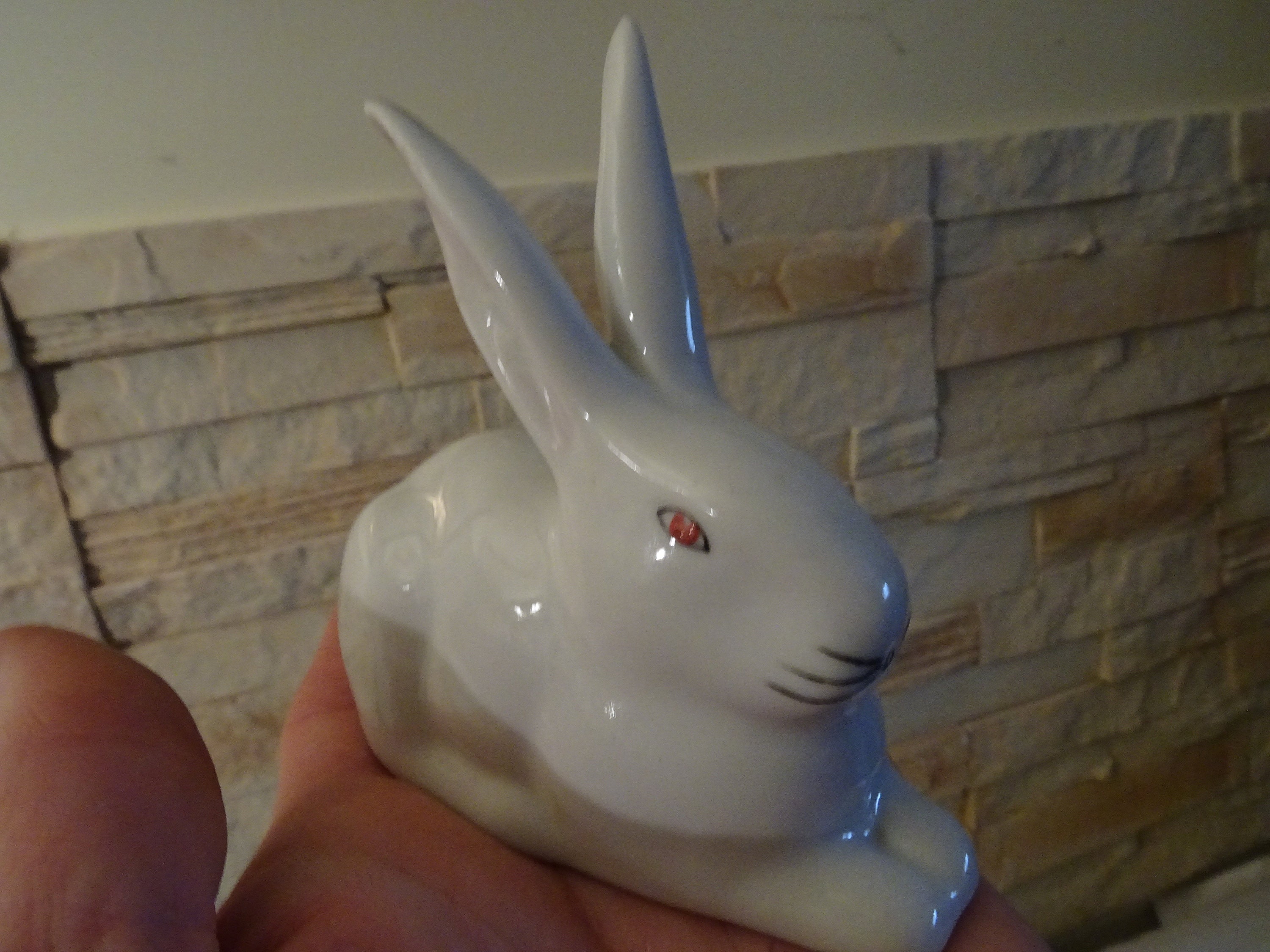 WHITE BUNNY RABBIT 3.11 Vintage Art Deco Hungarian - Etsy