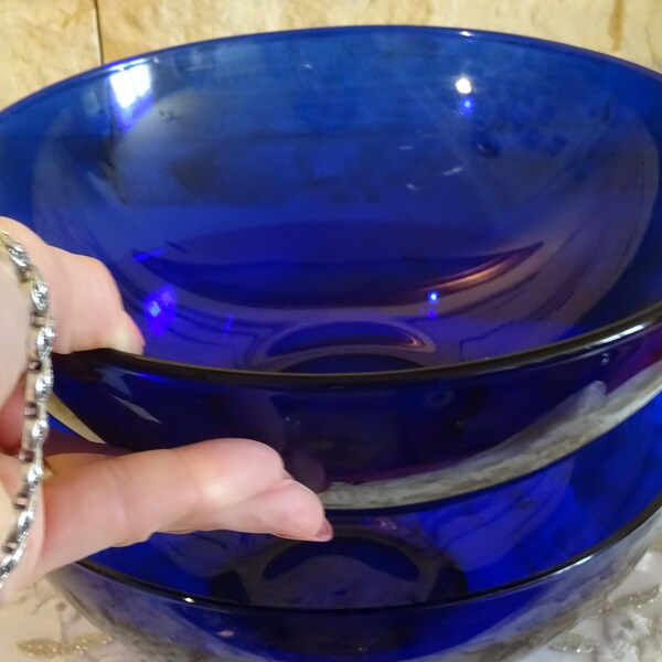 Cobalt Blue Bowl - Etsy