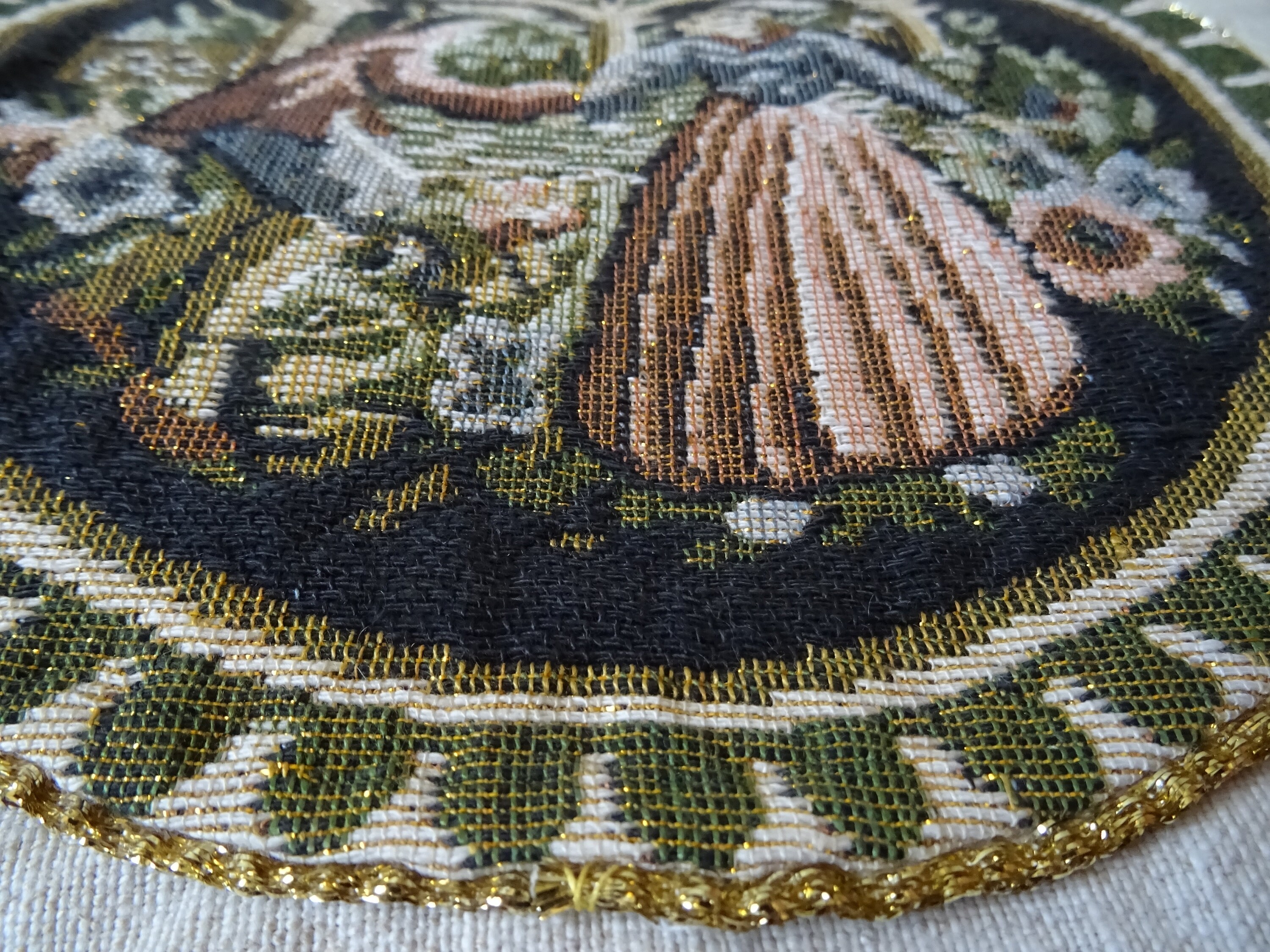 Freebie-circle Plush Small Unique Table Mat 8 1/2 - Etsy