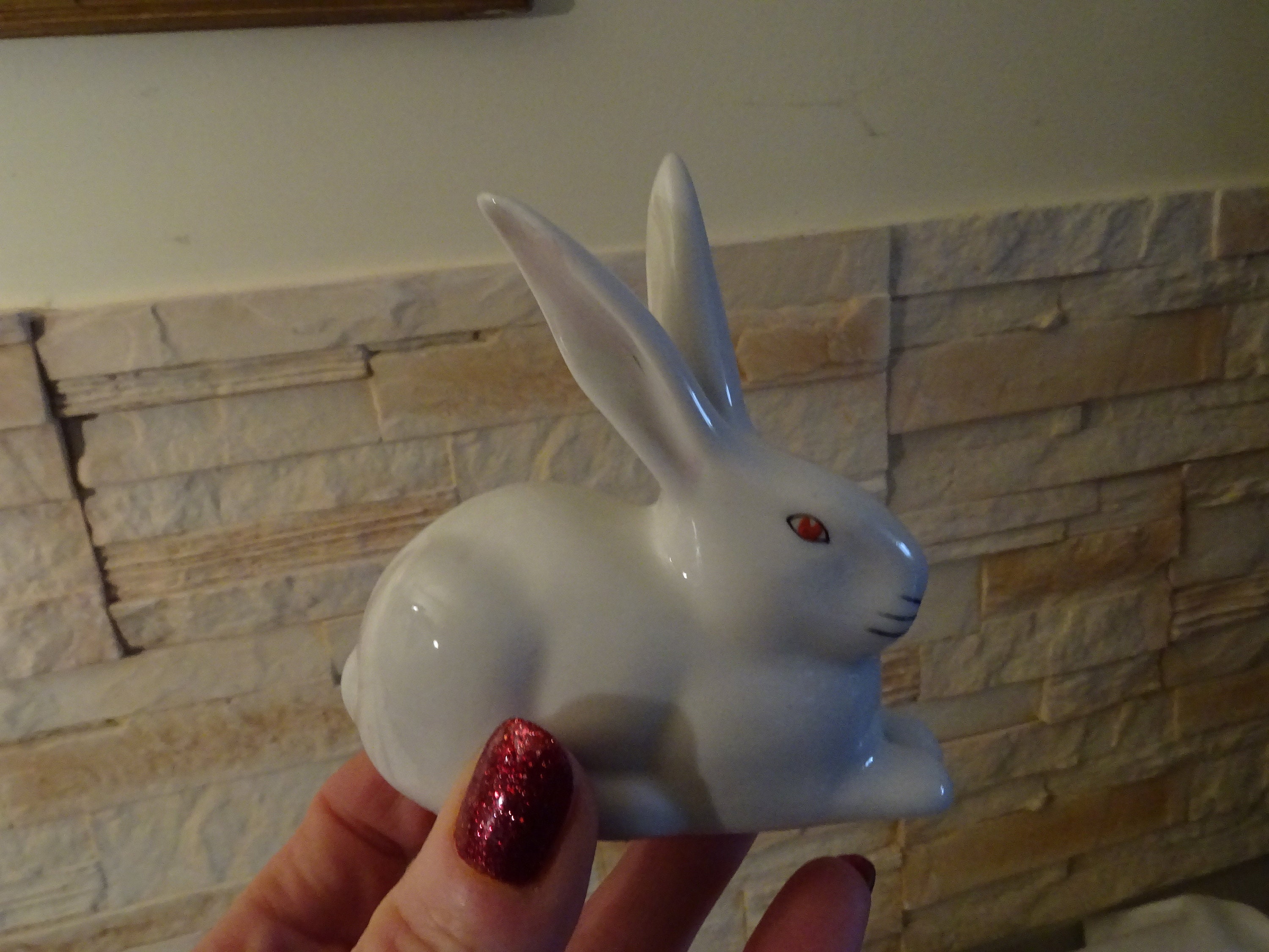 WHITE BUNNY RABBIT 3.11 Vintage Art Deco Hungarian - Etsy