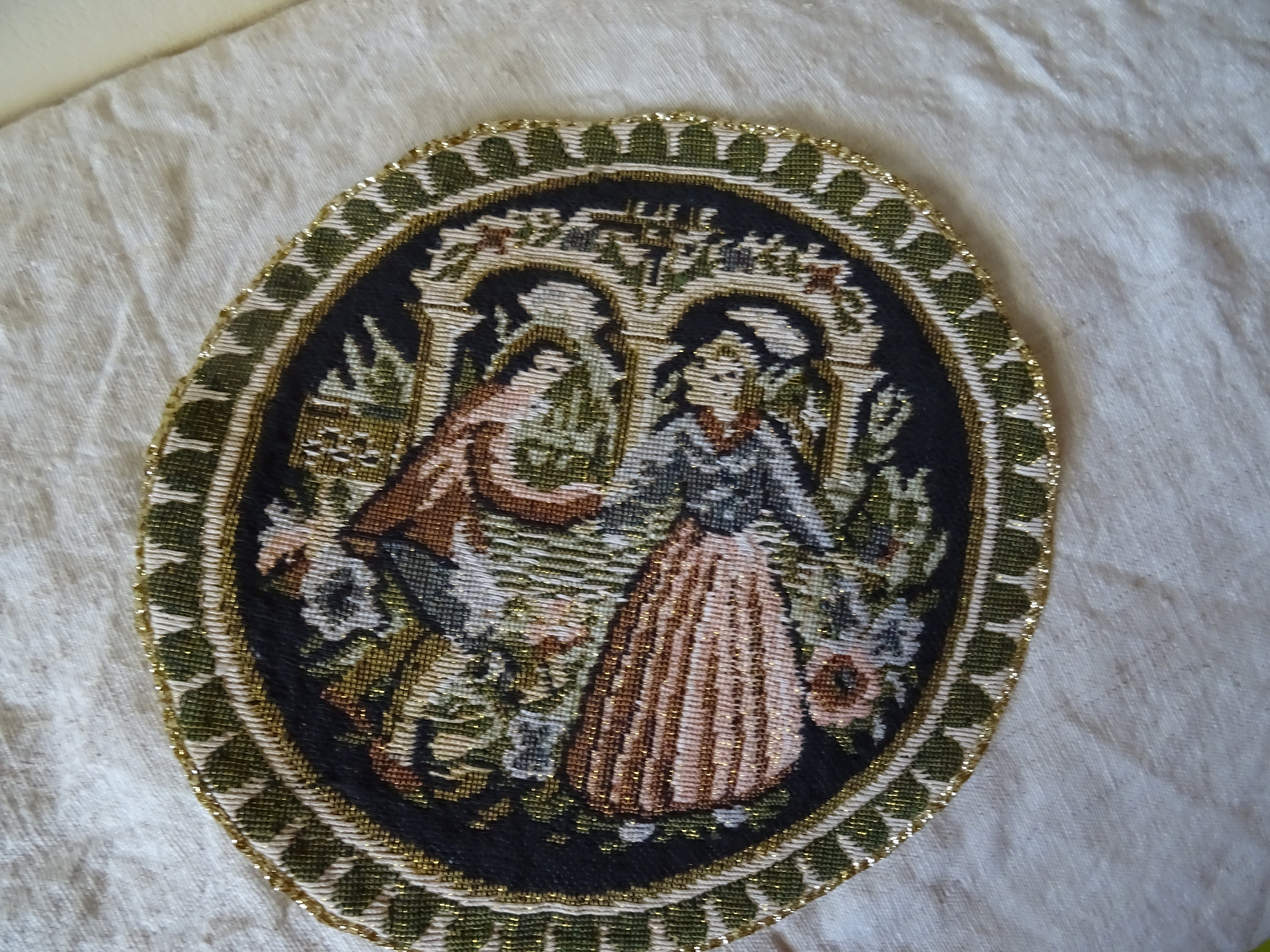 Freebie-circle Plush Small Unique Table Mat 8 1/2 - Etsy