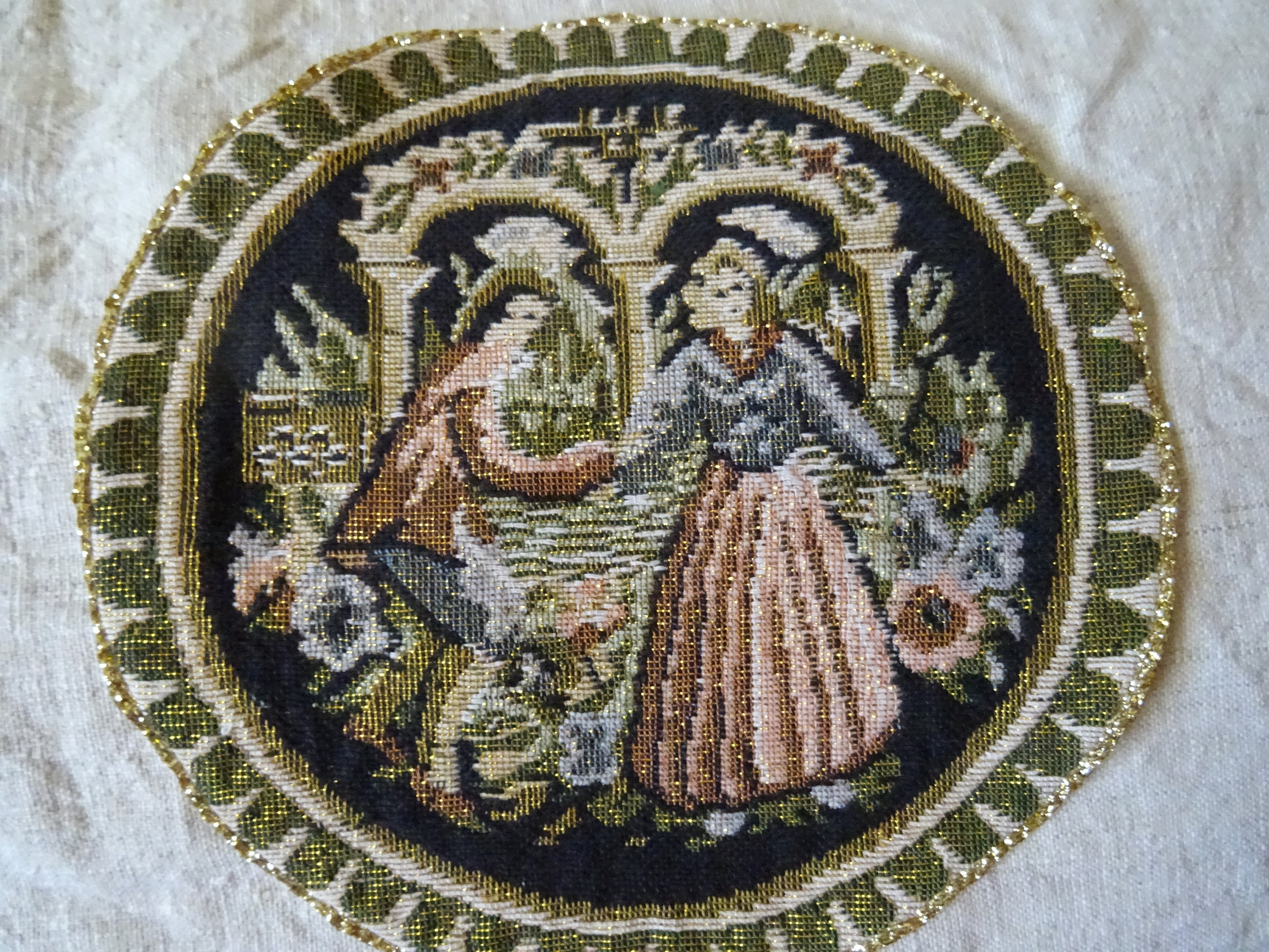 Freebie-circle Plush Small Unique Table Mat 8 1/2 - Etsy