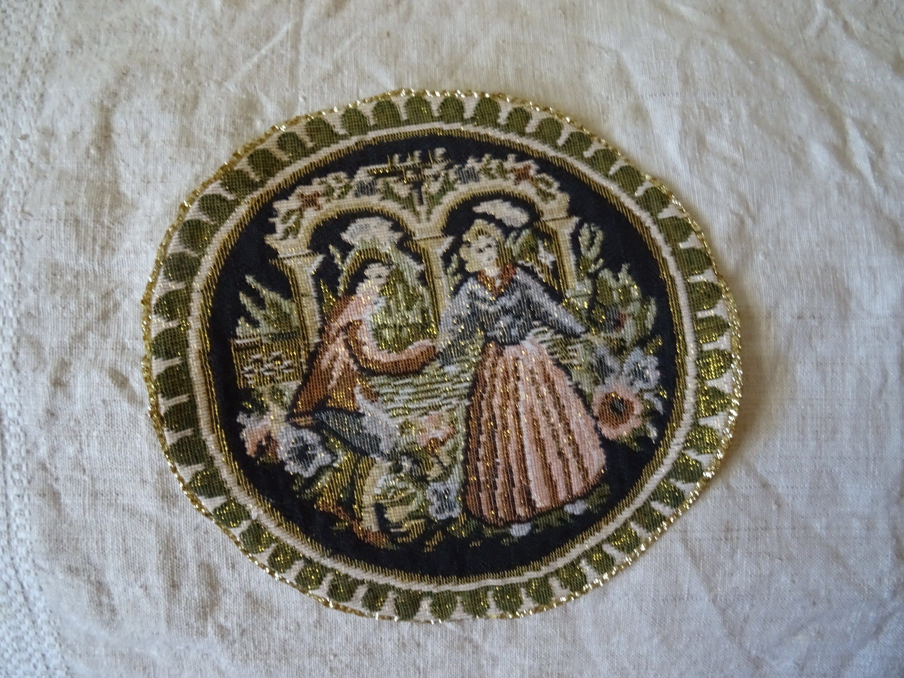 Freebie-circle Plush Small Unique Table Mat 8 1/2 - Etsy