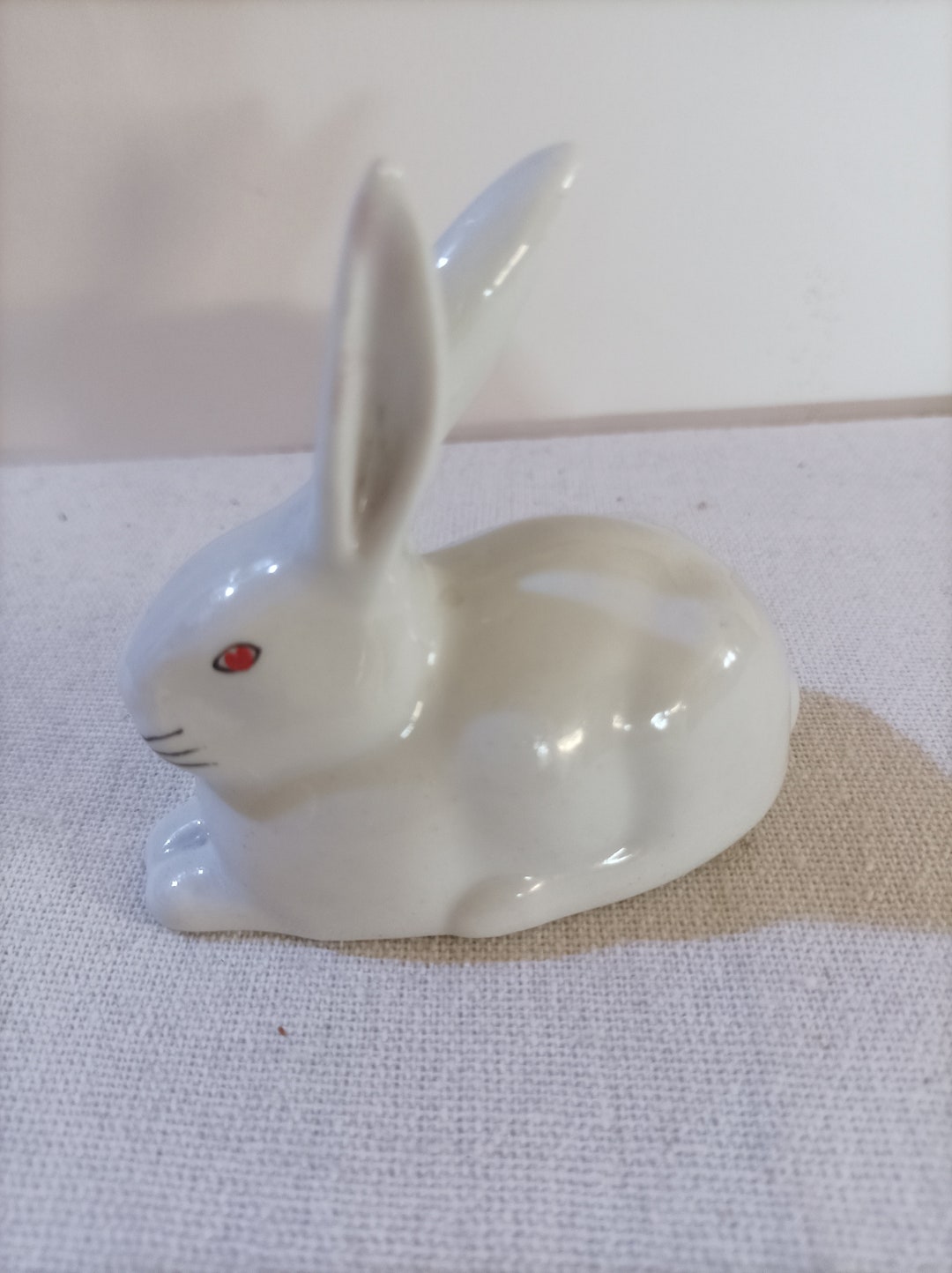 WHITE BUNNY RABBIT 3.11 Vintage Art Deco Hungarian Rabbit Figure ...
