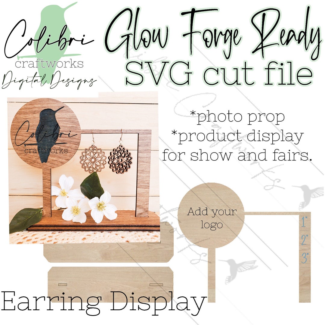 Earring Stand / Digital File Only / Glowforge / Product Display - Etsy