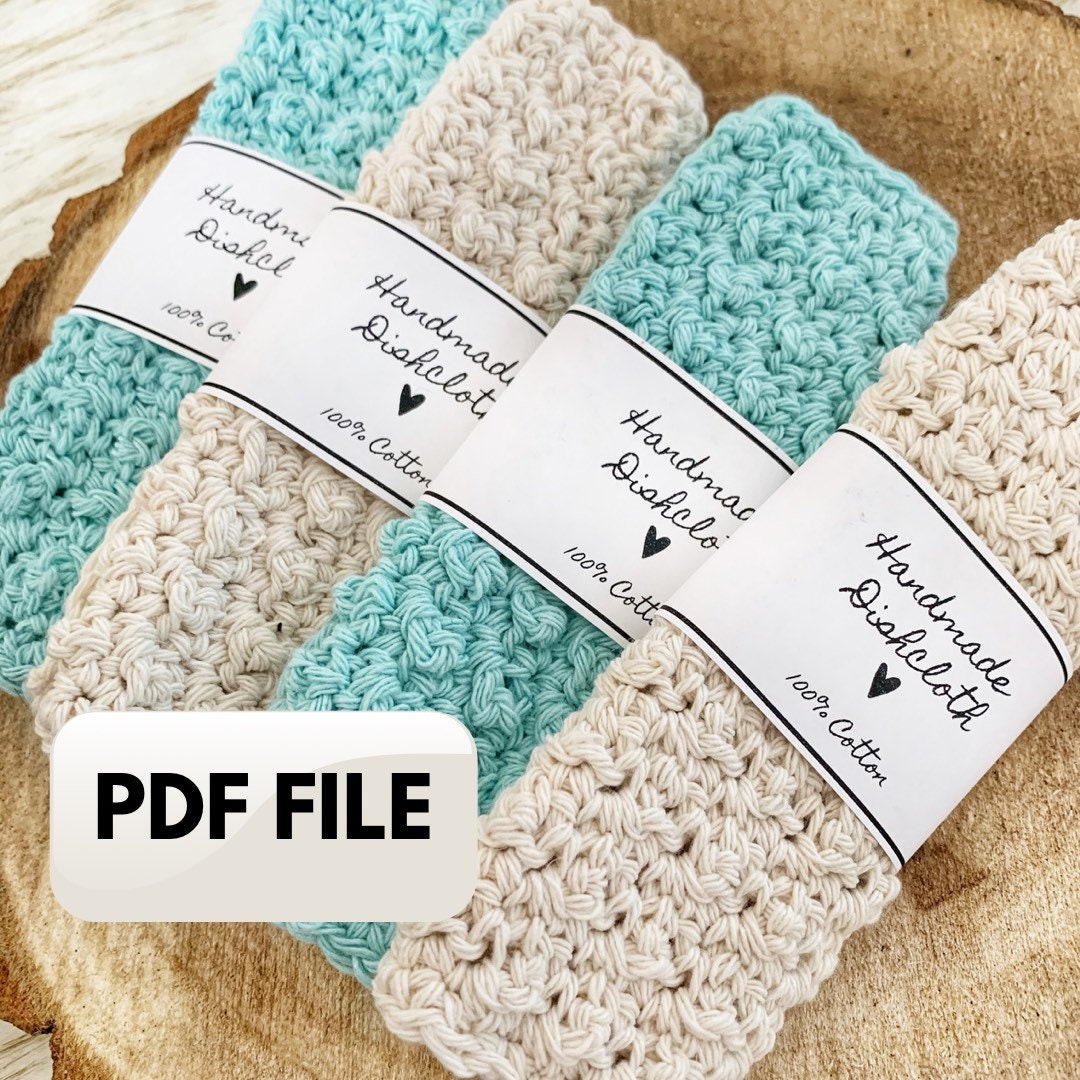 Printable Dishcloth Labels PDF Instant Download - Etsy
