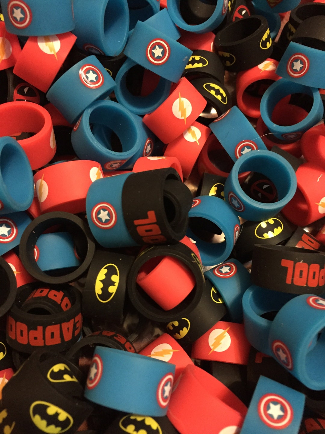Marvel Super Hero Silicone Band - Etsy