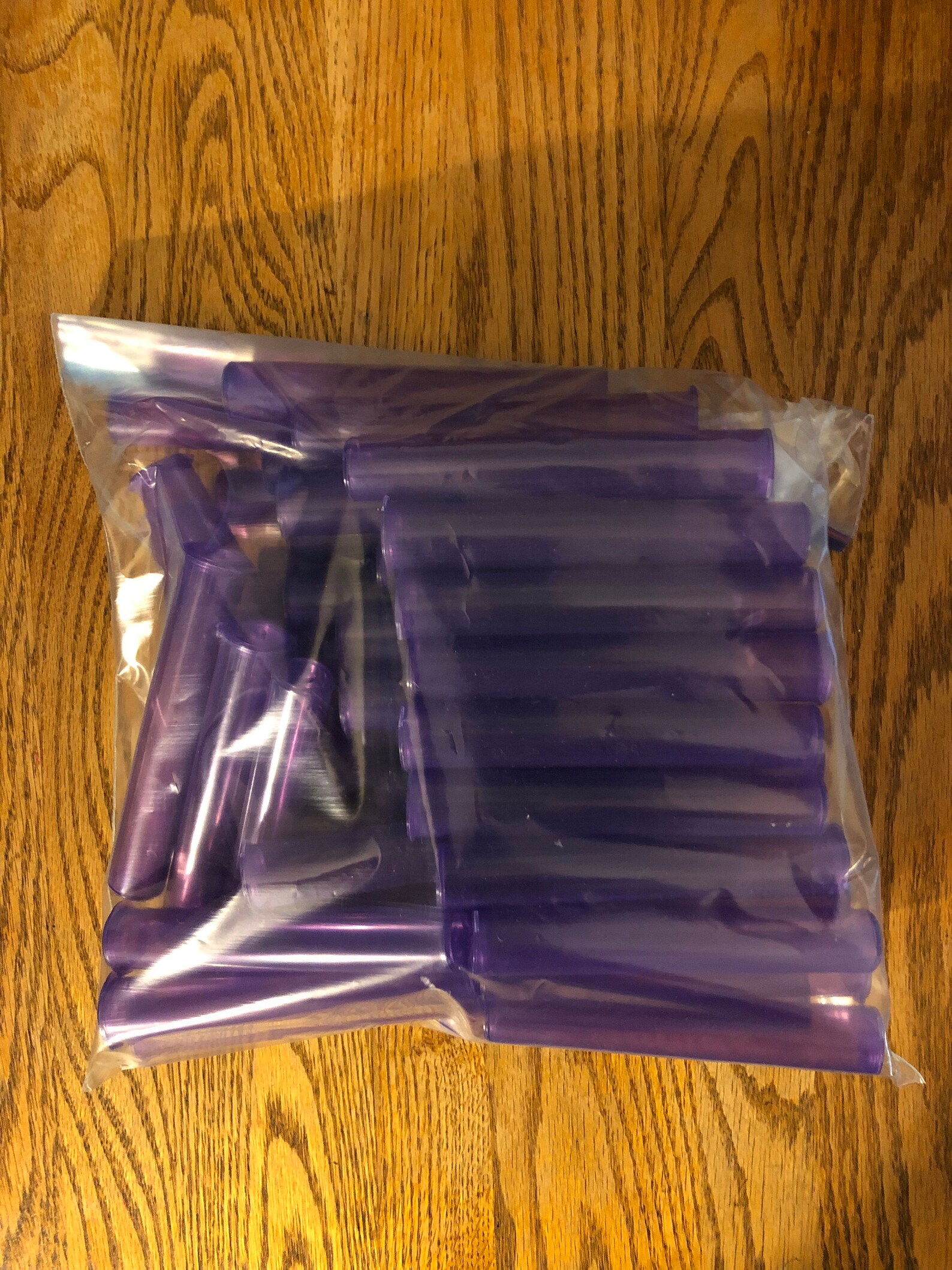 25 Pack- 109mm Snap Cap Tube - Translucent Violet - Etsy
