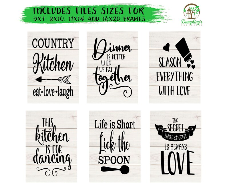 Printable Farmhouse Kitchen Sign-country Kitchen - Etsy