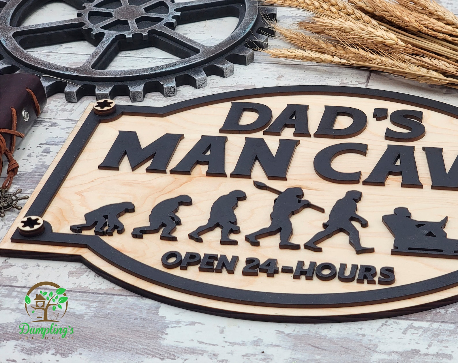 Man Cave Sign-premium Laser Ready File - Etsy