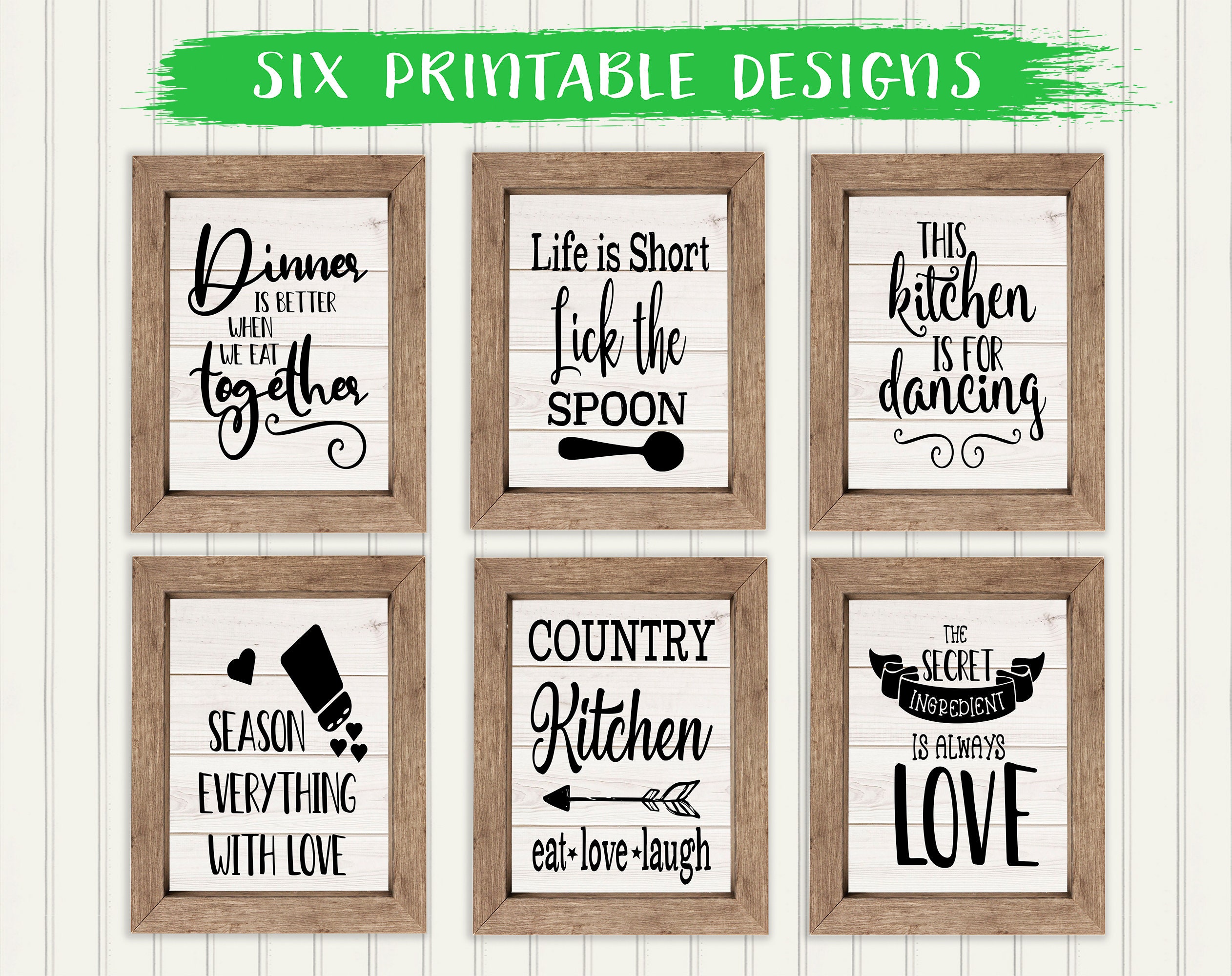 Printable Farmhouse Kitchen Sign-country Kitchen - Etsy Canada