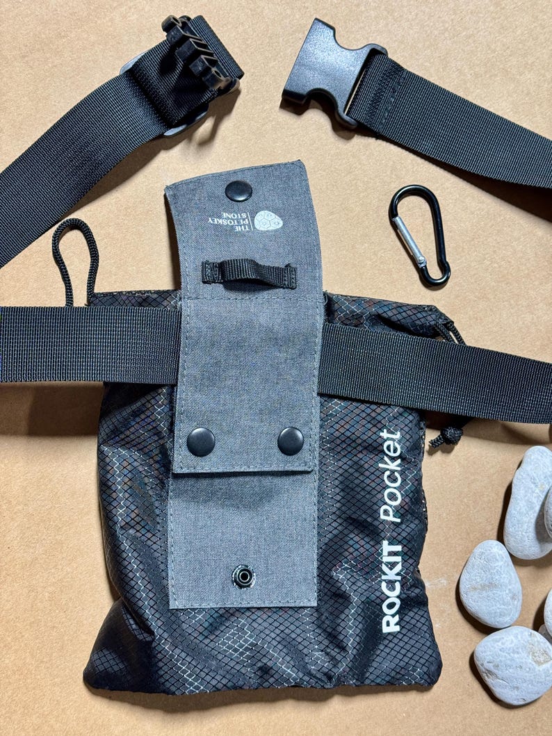 Rock Collecting Bag for Rockhounds and Kids - Collapsible Foraging ...