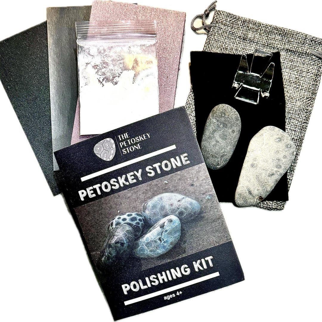 Petoskey Stone Polishing Kit -includes 2 Stones - Etsy