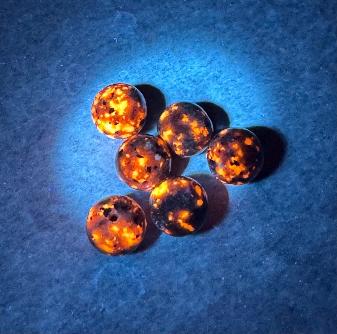 Round Yooperlite Beads - Choose Your Size - Etsy
