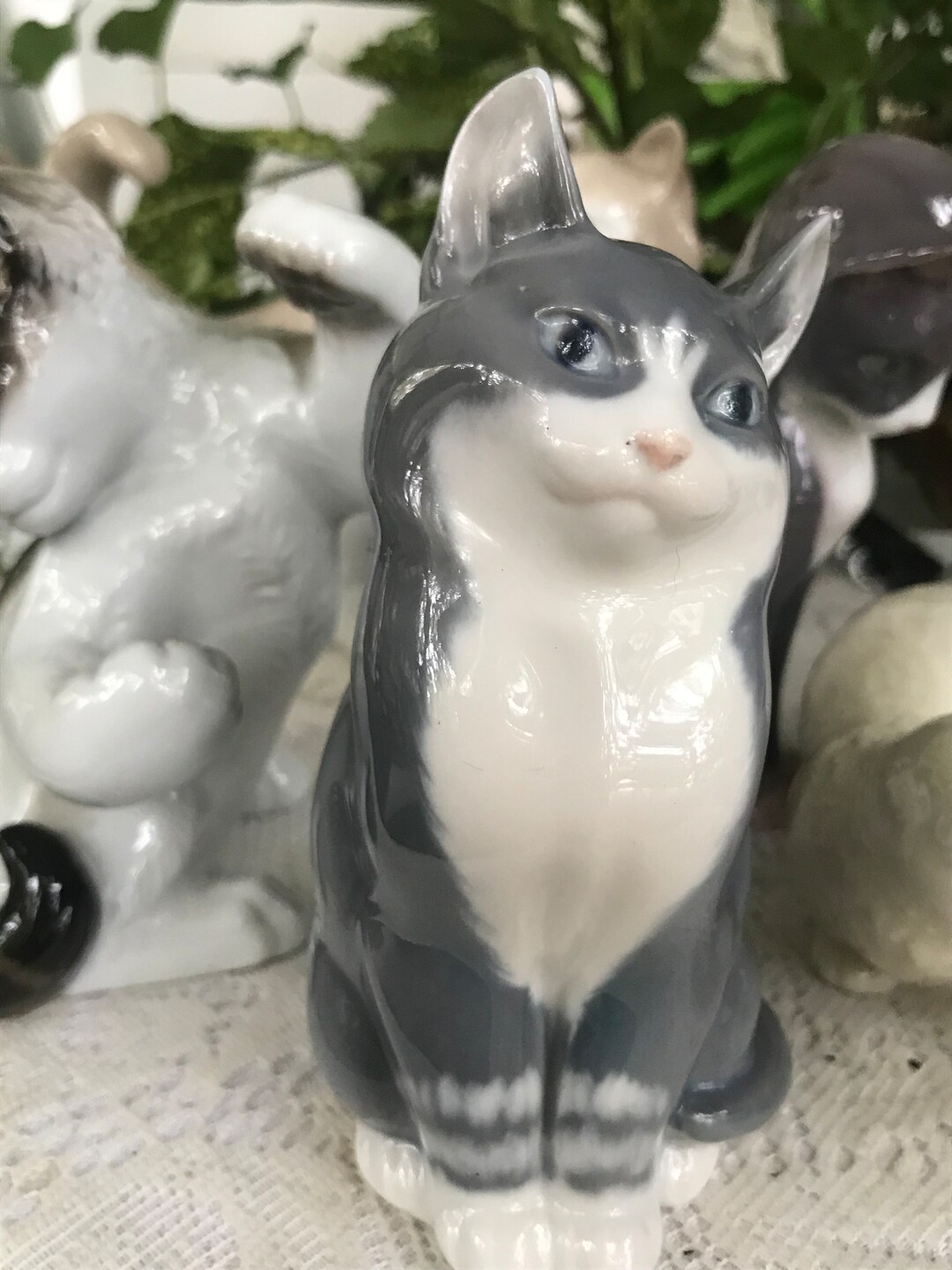 Royal Copenhagen Cat Figurine - Etsy