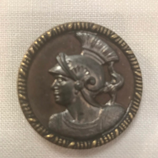 Antique Button Roman Soldier - Etsy