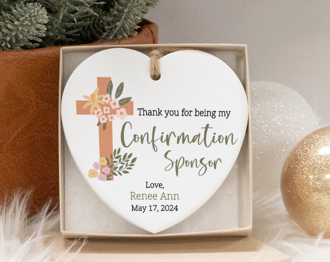 Confirmation Sponsor Gift Confirmation Sponsor Ornament - Etsy