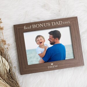 Bonus Dad Picture Frame | Step Dad Picture Frame | Father's Day Gift ...