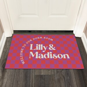 Dorm Welcome Mat | College Dorm Decor | Welcome to Our Dorm Room ...