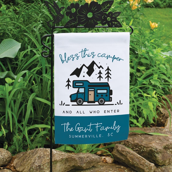 Personalized Garden Flags for Campers - Etsy