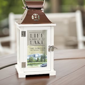 Lake House Decor | Personalized Lake House Gifts | Lake House Lantern ...