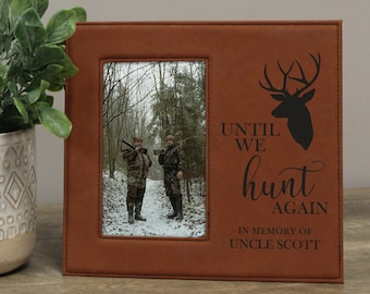 Hunting Memorial Picture Frame Personalized Hunting in Heaven Dad ...