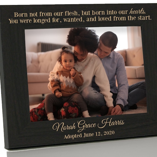 Child Adoption Day Picture Frame Personalized Adoption Day - Etsy