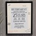 Retirement Sign With Years, Months Days | Happy Retirement Gifts ...