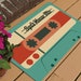 Mixed Tape Welcome Mat | Personalized Mixtape Mat | Unique Mancave ...