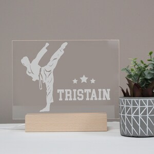 Karate Night Light Personalized Taekwondo Night Light Personalized ...