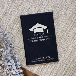 Graduation Party Guest Signature Book | Words of Wisdom for the ...