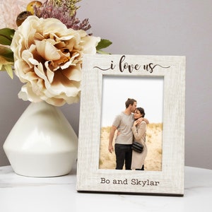 Personalized I Love Us Picture Frame Custom Picture Frame for Boyfriend ...