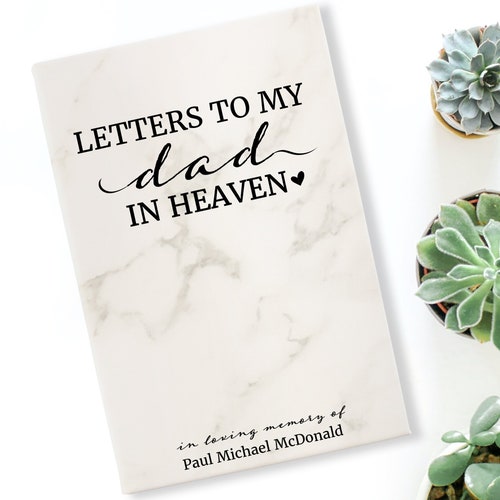 Loss of Father Grief Journal Letters to Dad in Heaven Dad - Etsy