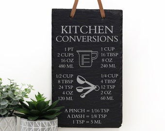 Kitchen Measurement Conversion Decal Measurement Chart - Etsy