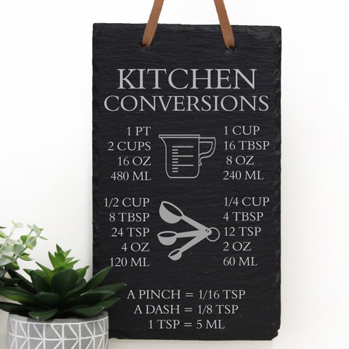 Kitchen Conversion Chart Kitchen Measurement Conversions - Etsy