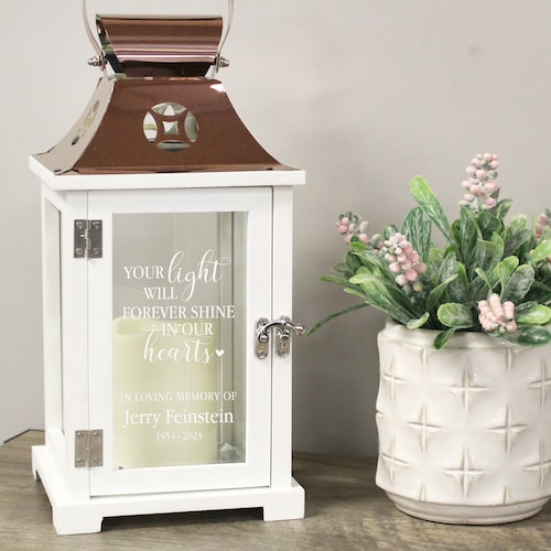 Memorial Candle Lantern Personalized Sympathy Gift in Memory - Etsy