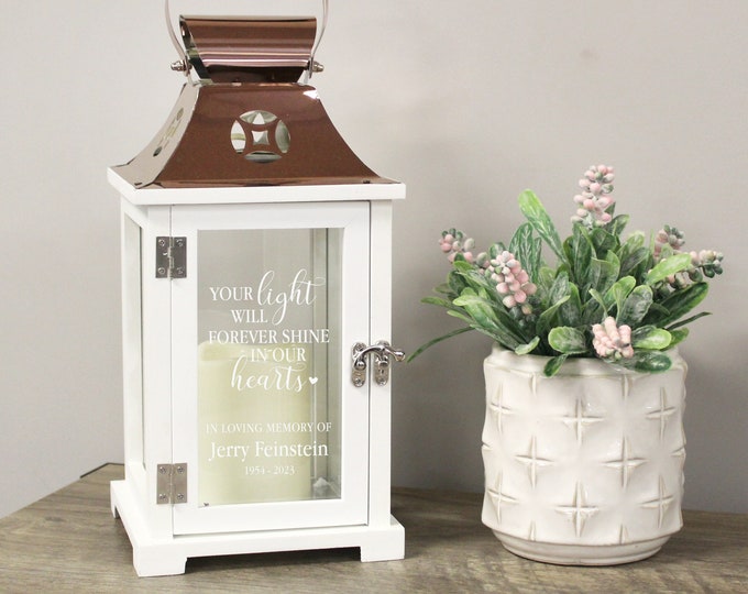 Cardinal Memorial Lantern, in Memory Of, Sympathy Gift, Loss of Loved ...