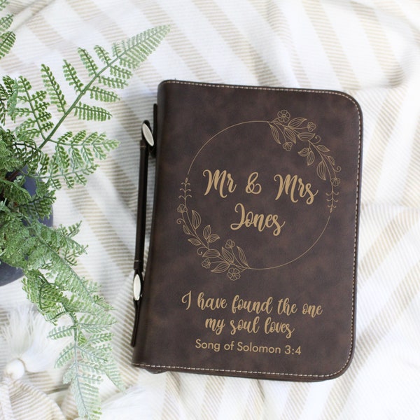 Custom Wedding Bible Guest Book - Etsy