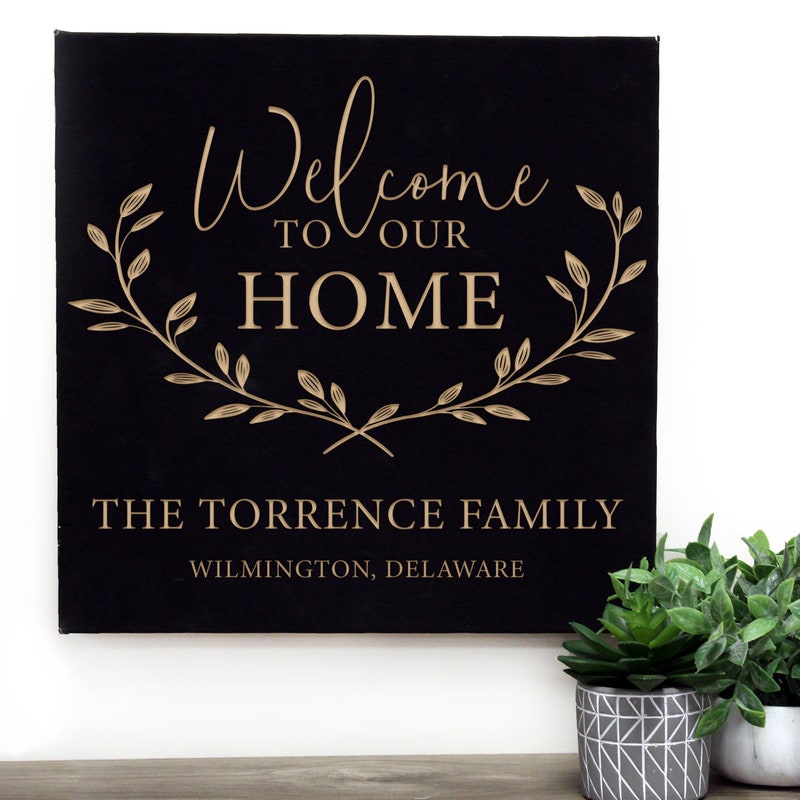 Welcome to Our Home Sign Personalized - Etsy