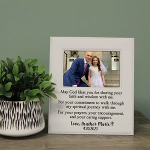 Personalized Confirmation Sponsor Frame | Religious Confirmation Gift ...
