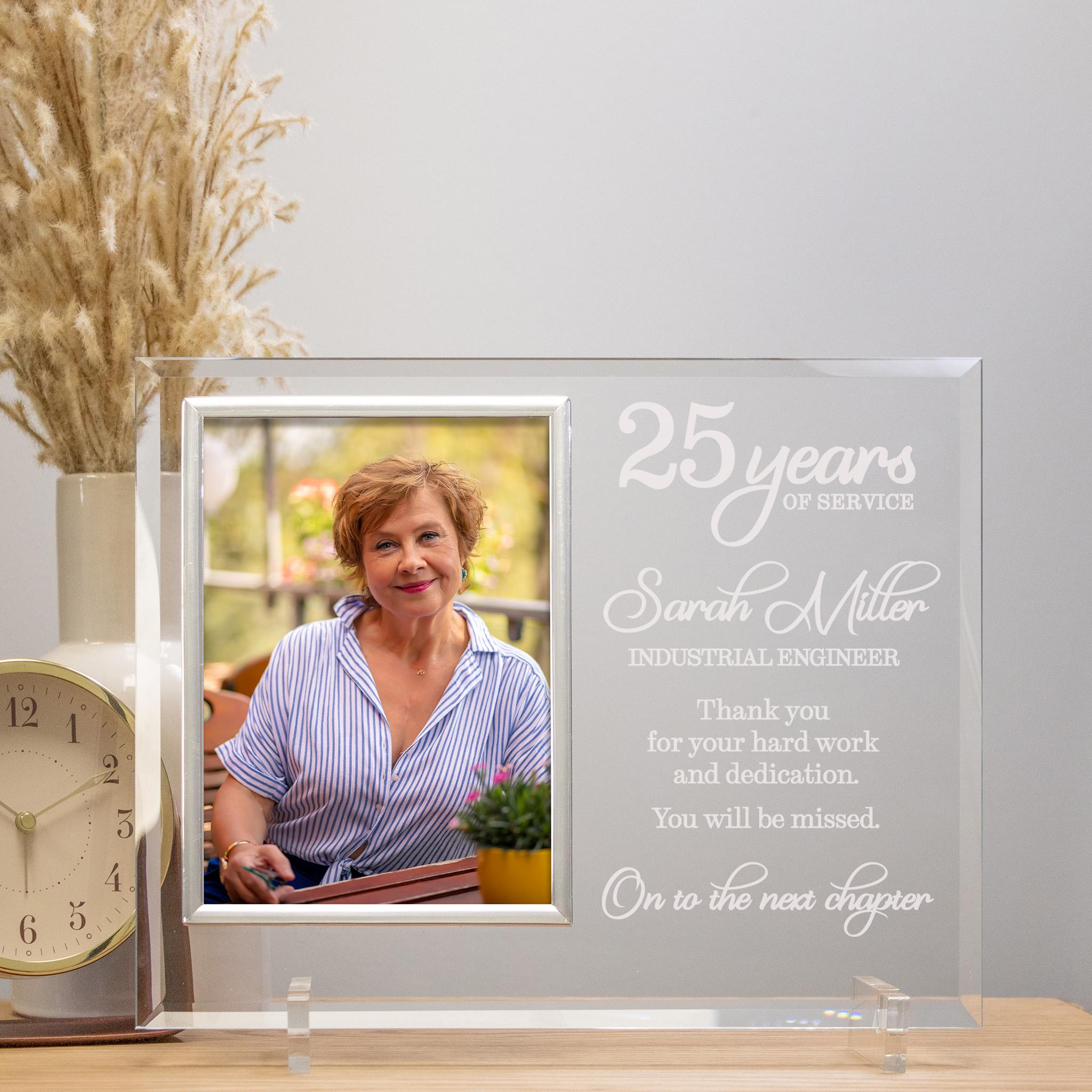 Retirement Years Picture Frame | Personalized Retirement Party Gift ...