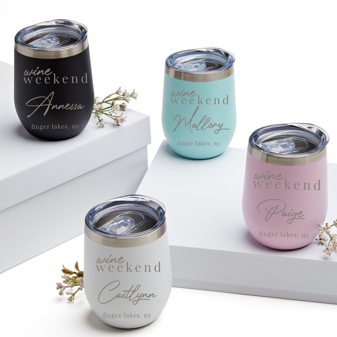 Wine Weekend Tumbler Personalized | Girls Weekend Wine Tumblers | Girls ...