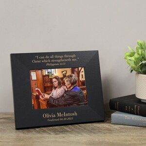 Religious Confirmation Picture Frame | Philippians 4:13 Confirmation ...