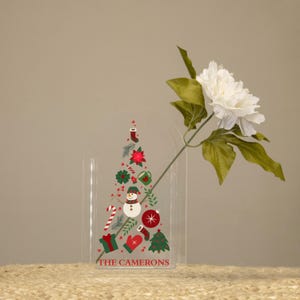Christmas Flower Vase Personalized Christmas Vase Christmas Home Decor ...