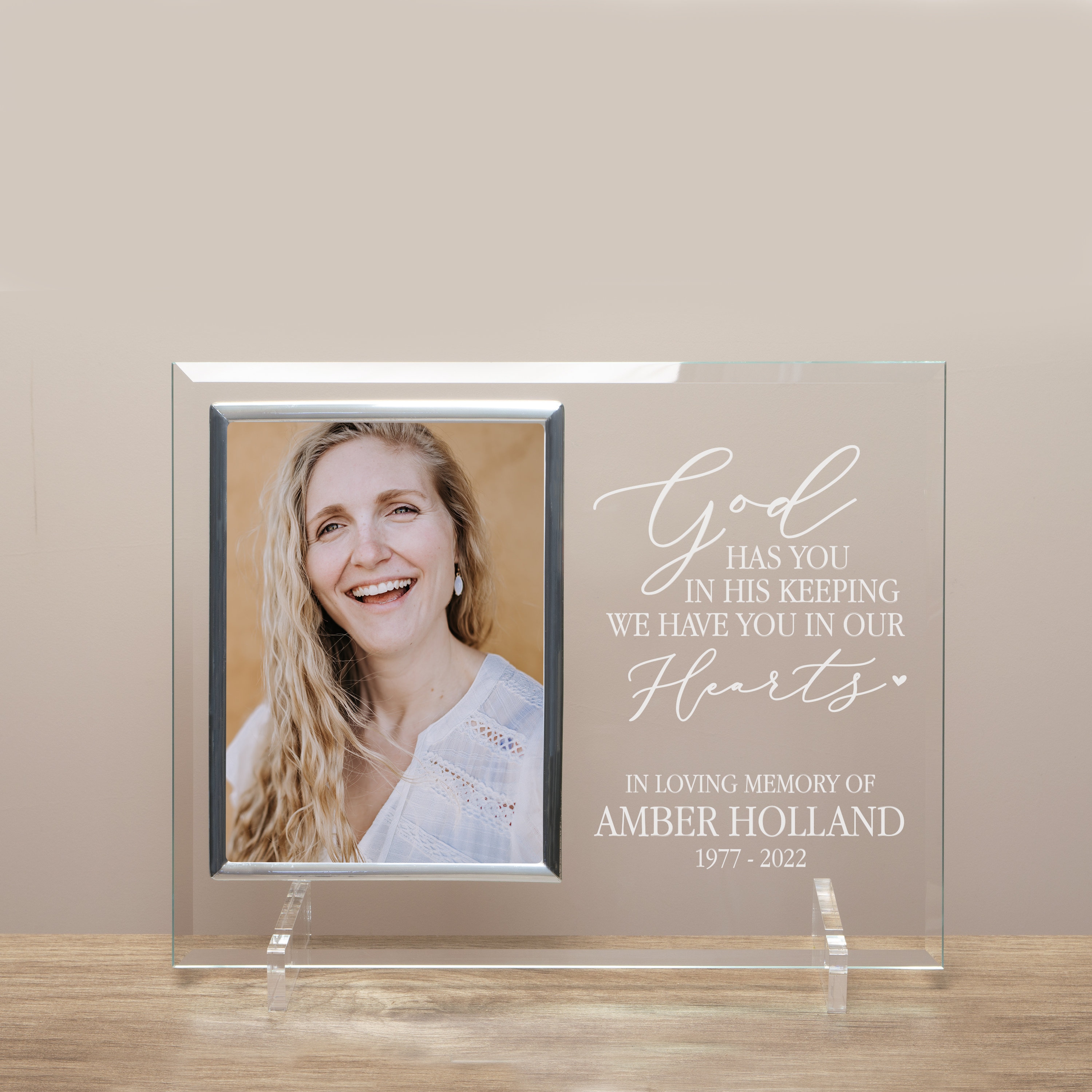 Religious Memorial Picture Frame | Personalized Sympathy Picture Frame ...