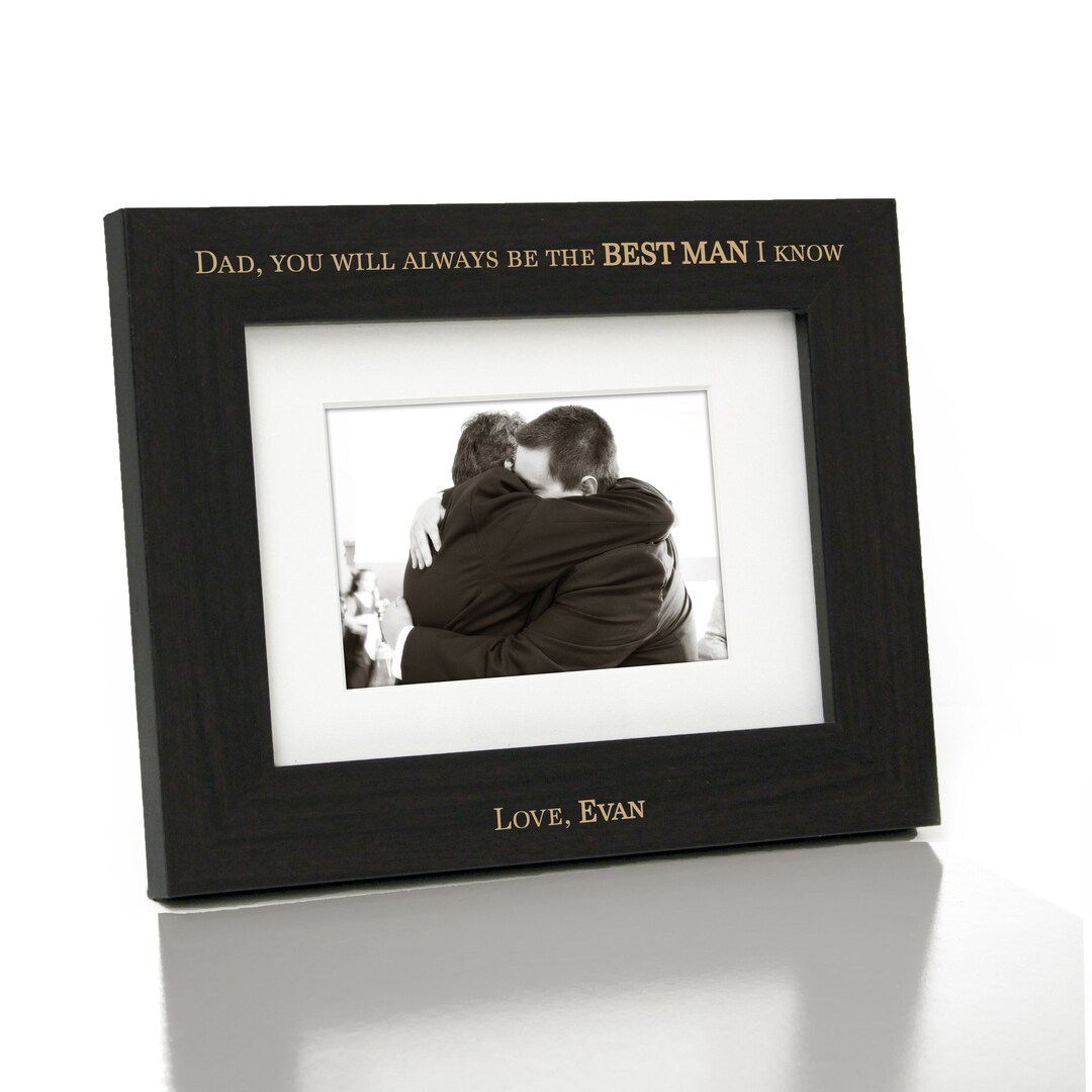 Dad Best Man Picture Frame Personalized Father of the Groom Gift Dad ...
