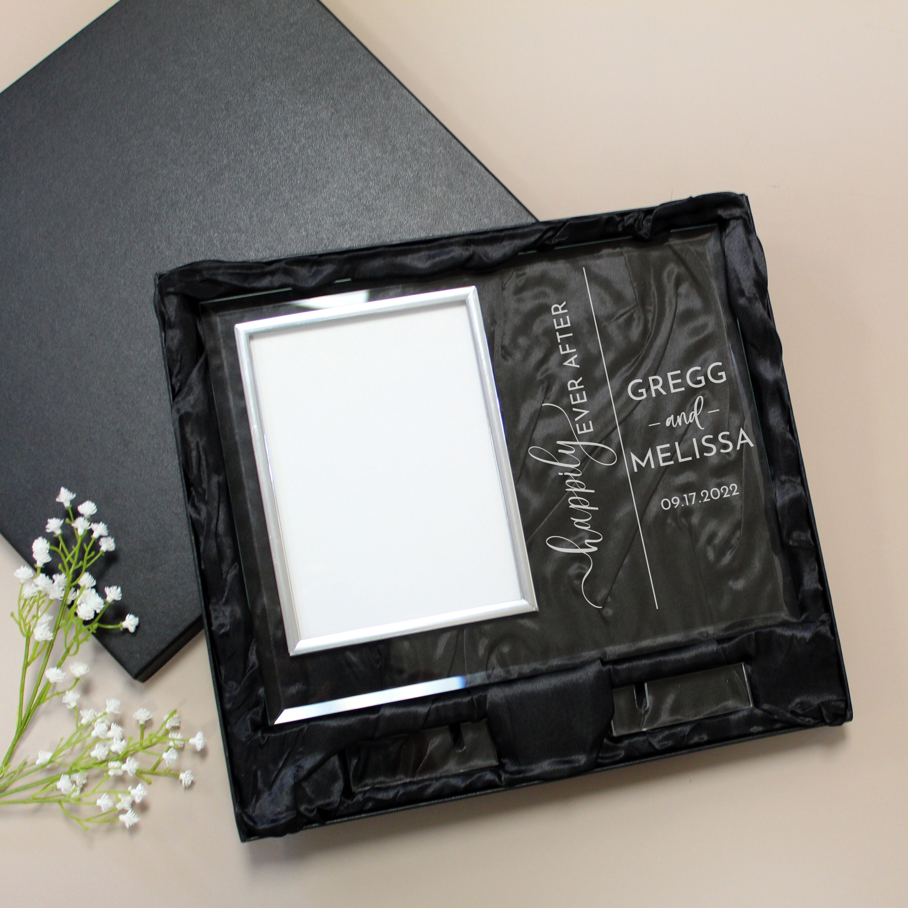 Happily Ever After Picture Frame Engraved Wedding Picture - Etsy